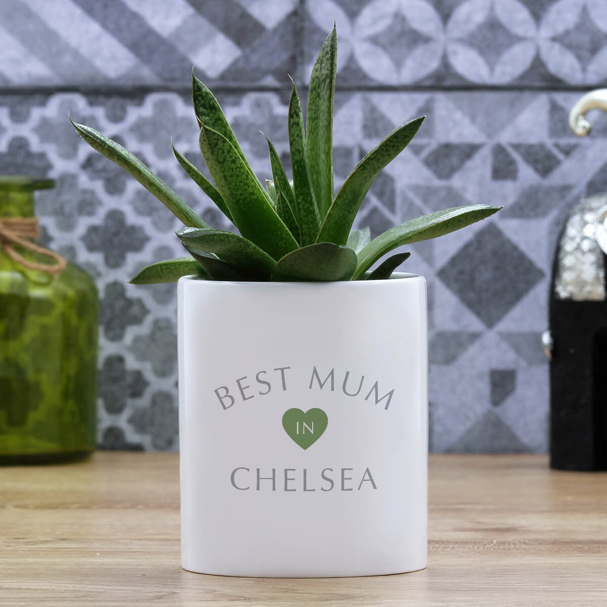 Personalised Best Mum In Plant Pot - Boutique Gifts