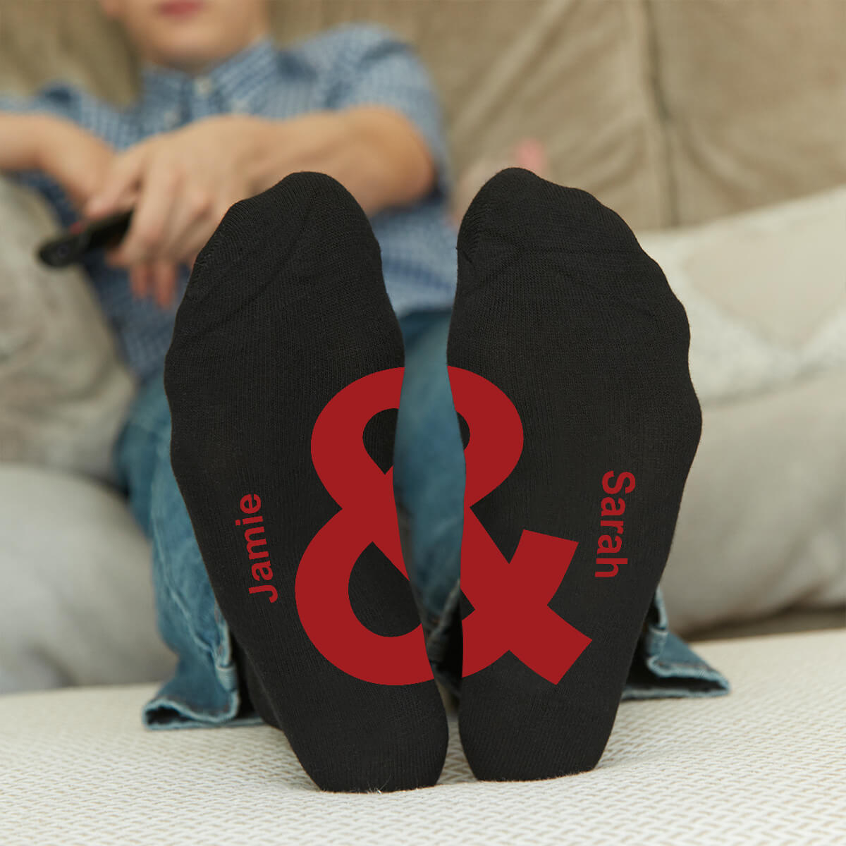 Personalised Ampersand Couple Socks - Boutique Gifts