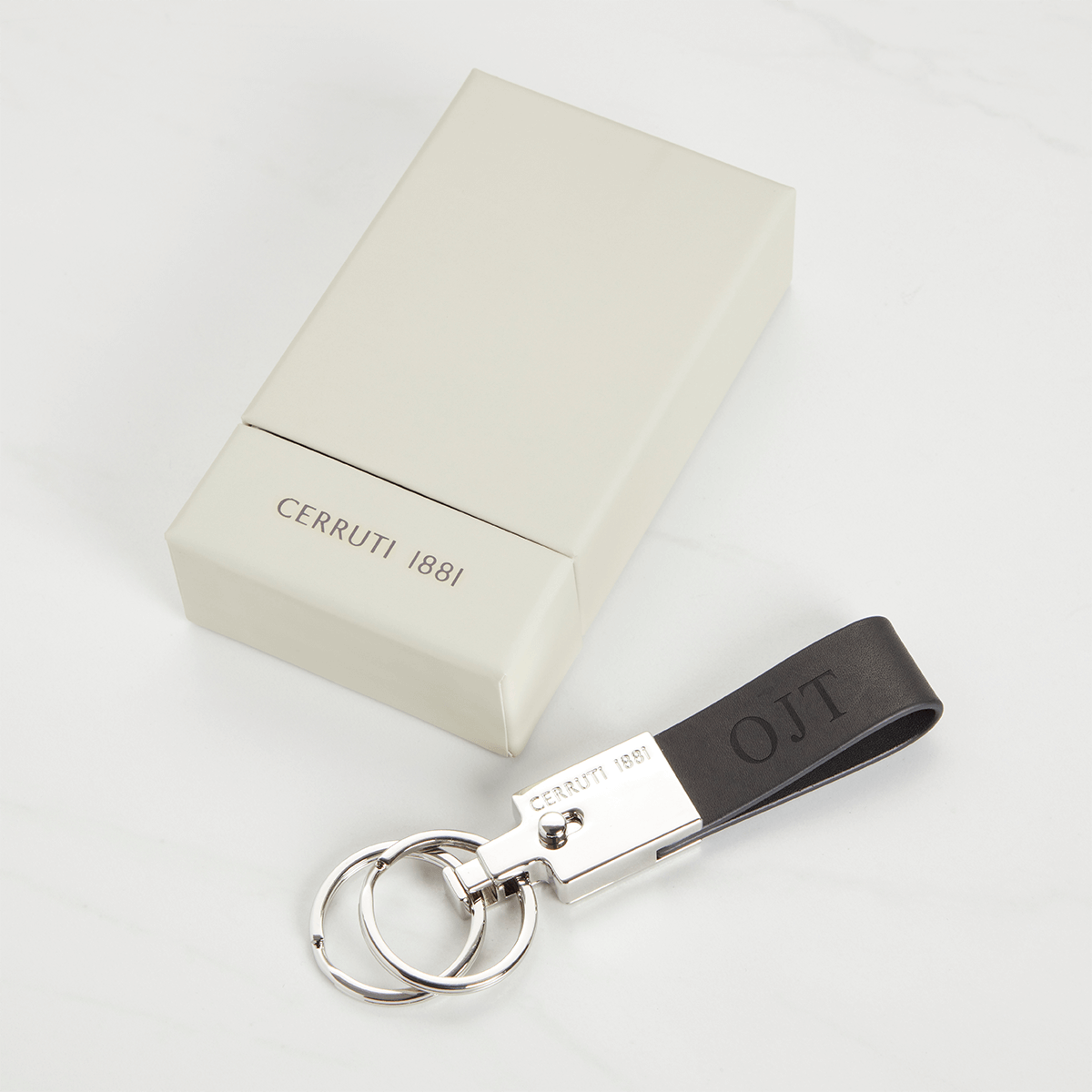 Cerruti Black Zoom Keyring | Boutique Gifts