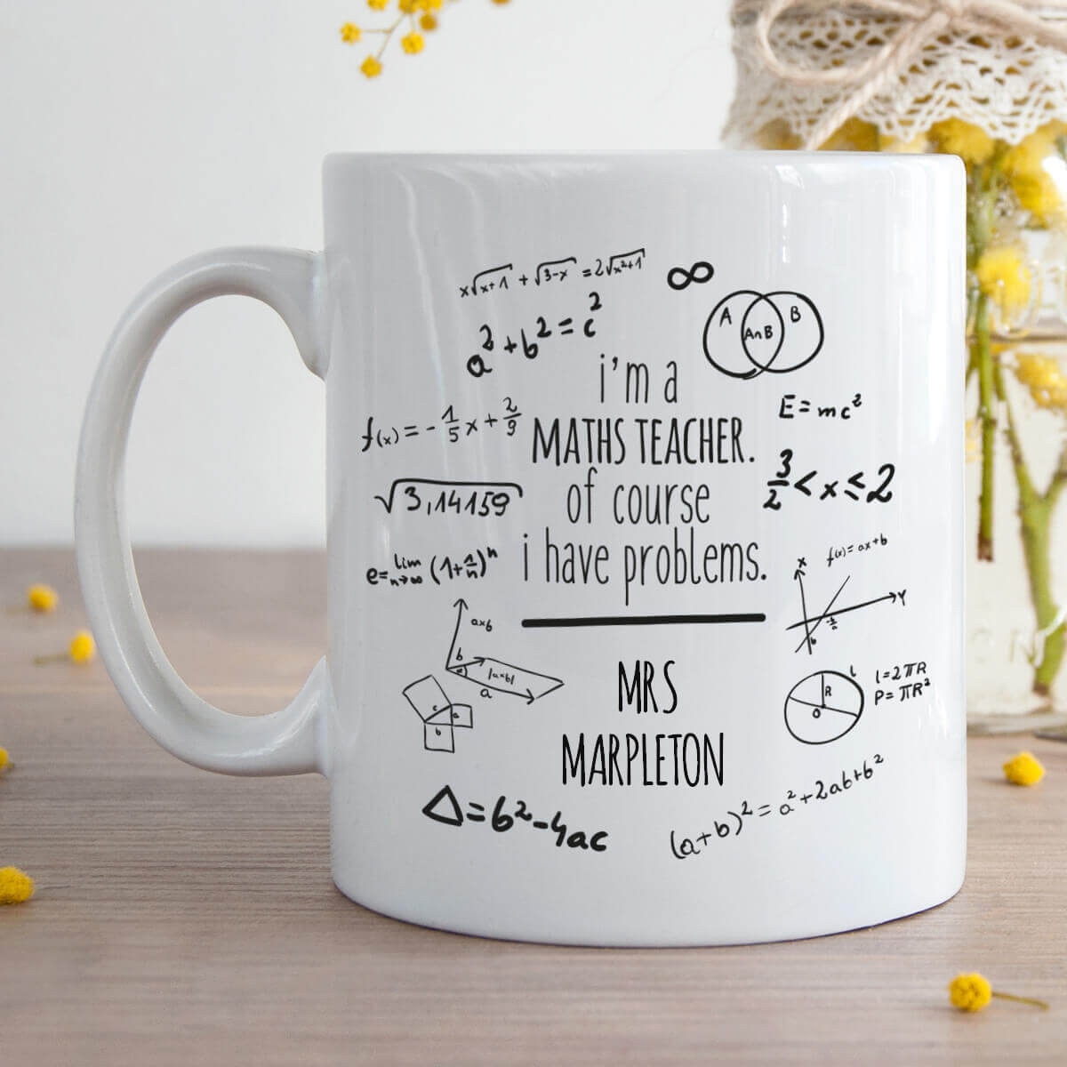 Personalised Maths Problems Durham Mug Boutique Ts