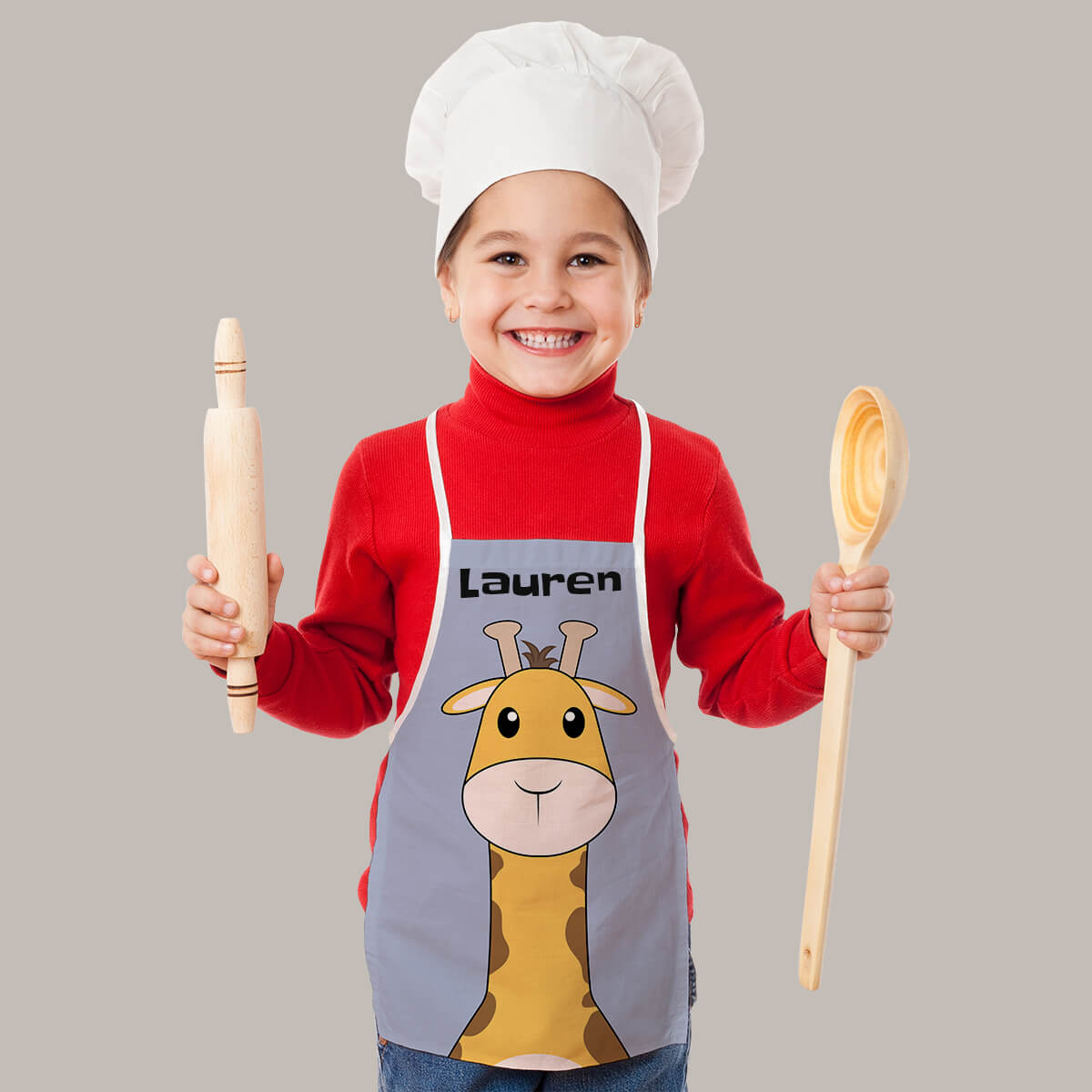 Personalised Children's Giraffe Apron